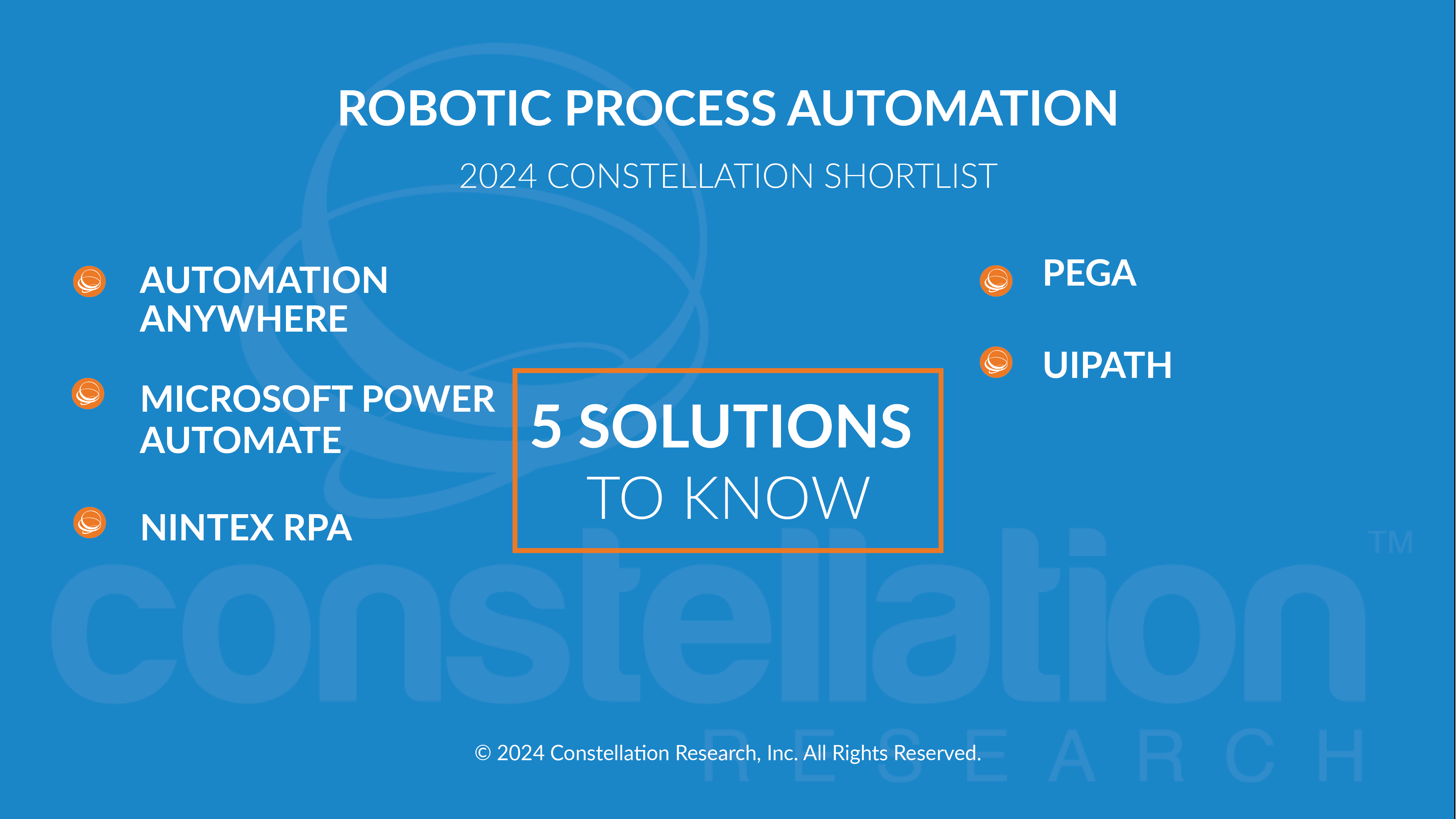 Constellation ShortList™ Robotic Process Automation Constellation ShortList™ Robotic Process Automation